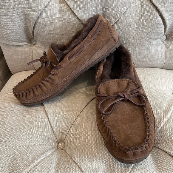 L.L. Bean | Shoes | Ll Bean Men Brown Leather Wicked Good Sheepskin ...